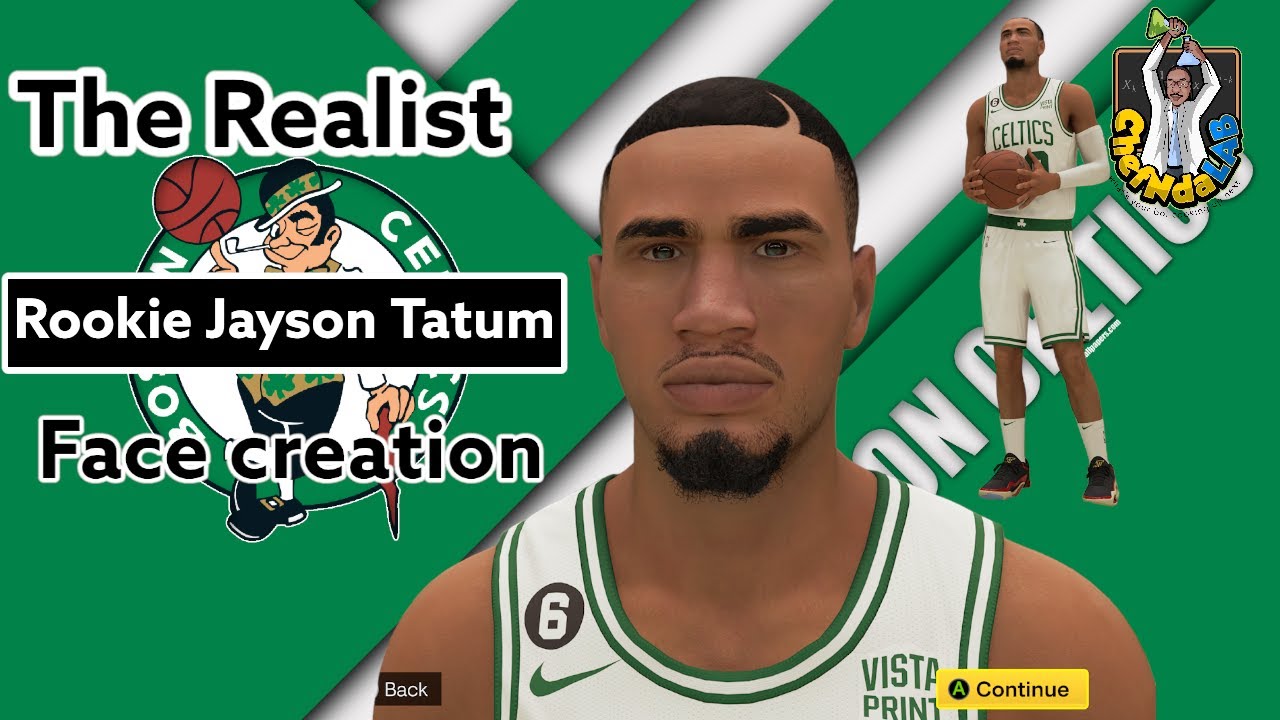 The Realist Rookie Jayson tatum NBA 2k23 Face Creation (Next Gen) 🔥🔥 ...