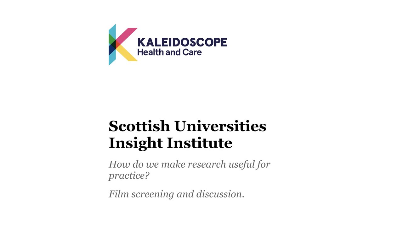 Scottish Universities Insight Institute - How do we make research ...