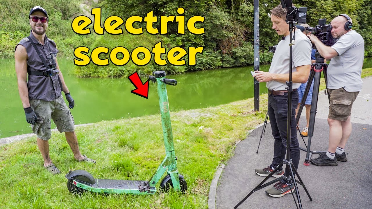 We Found a Scooter Magnet Fishing (I was on TV) - YouTube