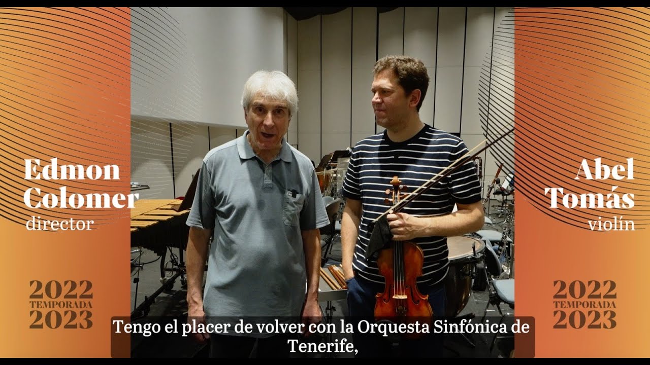 INVITACIÓN del director Edmon Colomer y el violinista Abel Tomás para ...