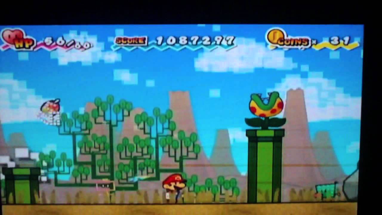 Super Paper Mario: 999 coin trick - YouTube