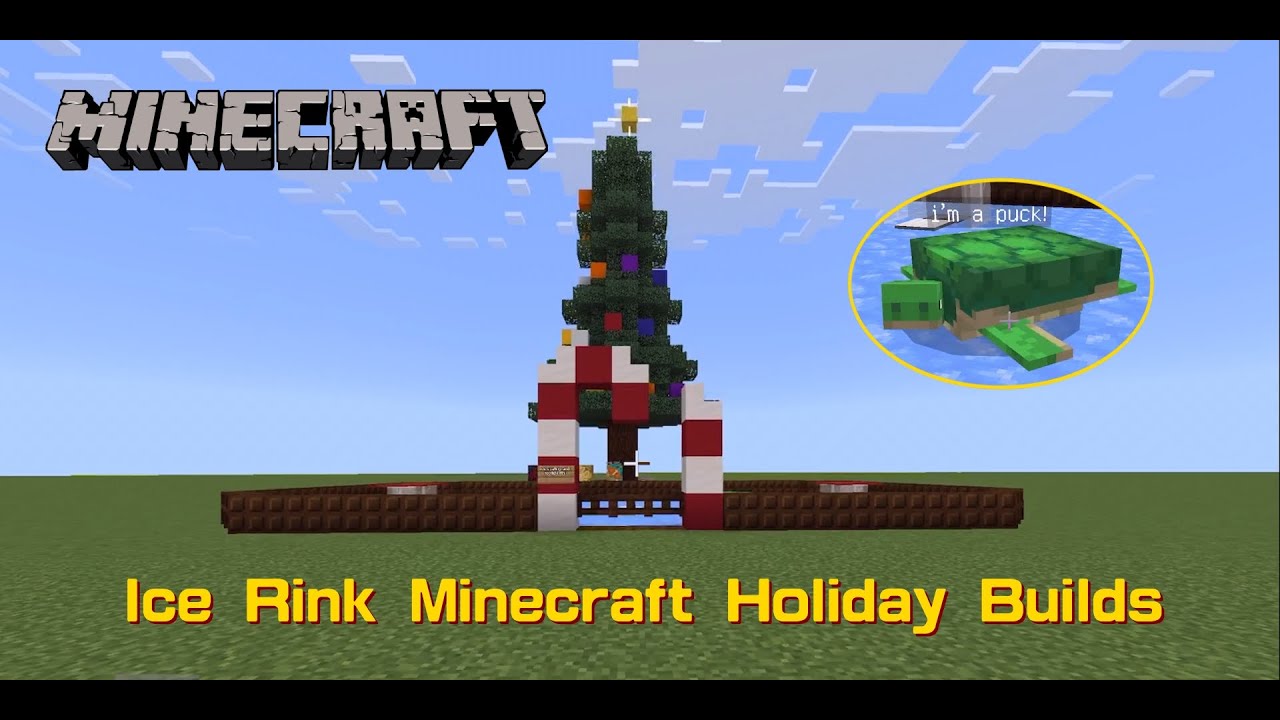 Ice Rink Minecraft Holiday Builds | Minecraft Christmas Build Ideas ...