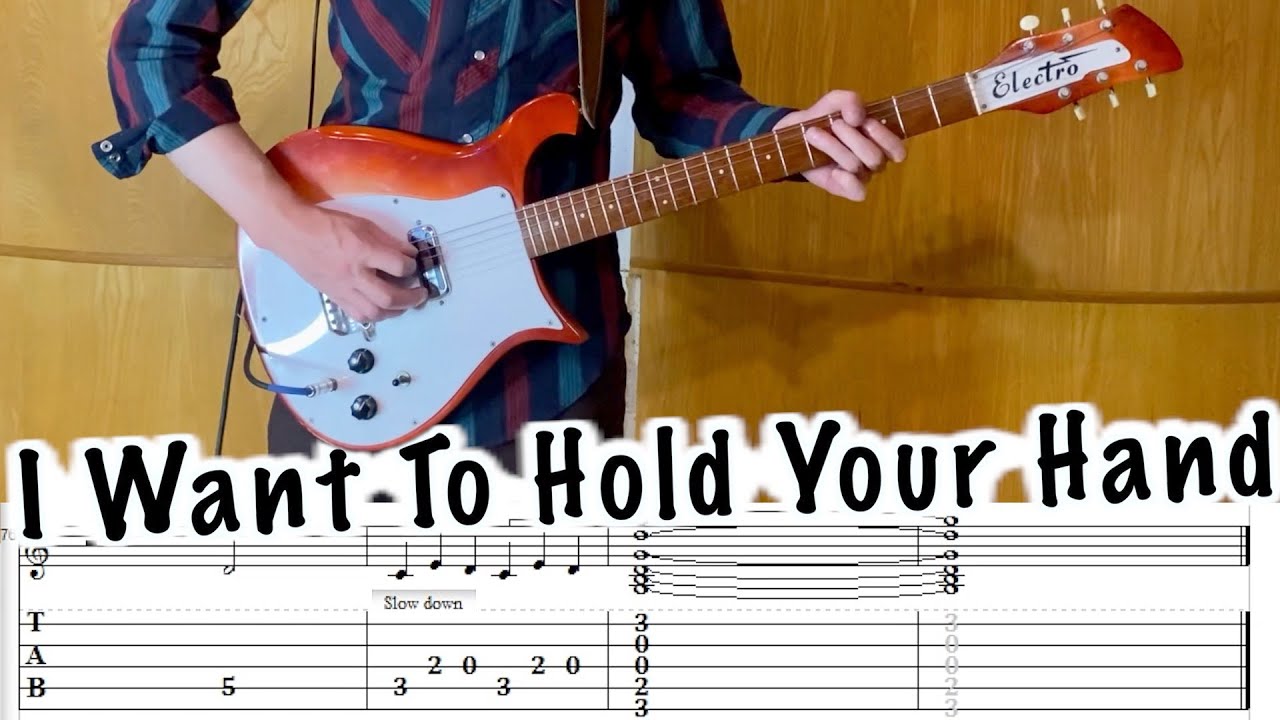 I Want To Hold Your Hand | George's Part w Tabs | Isolated Rick 420/425 ...