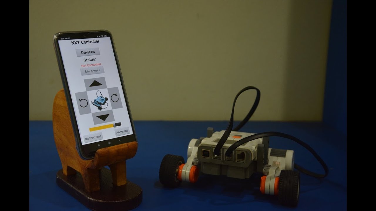 Lego robot controller made with MIT appinventor - YouTube