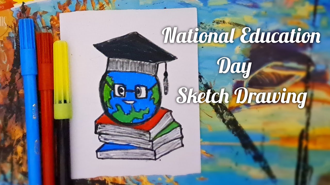National Education Poster 2023 | Easy Skech Drawing Idea's | National ...