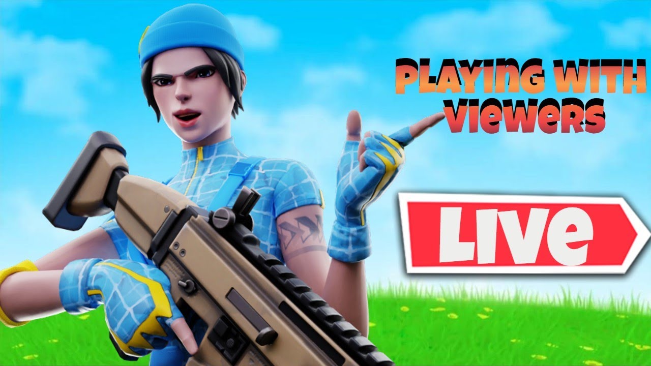 Fortnite Live Playing With Viewers - YouTube