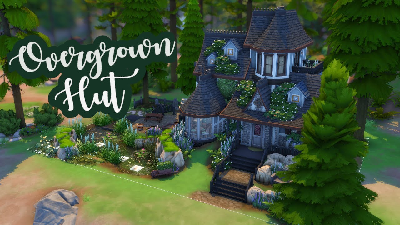 Overgrown Hut | TS4 Shell Challenge | Speedbuild | No CC - YouTube