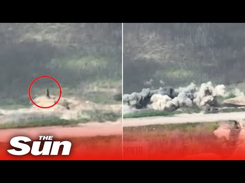Ukrainian Mountain Brigade strikes Russian trench with Artillery