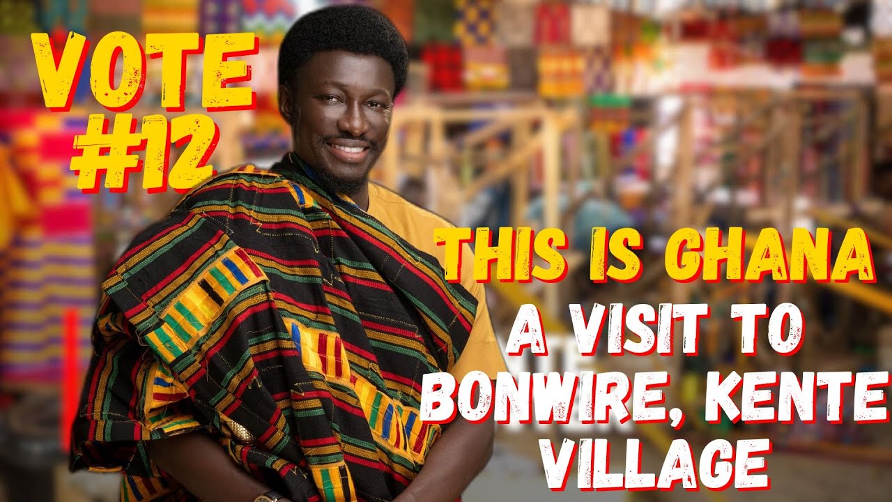 Nana Kwame Bediako visits Bonwire Kente weaving site & promised them ...