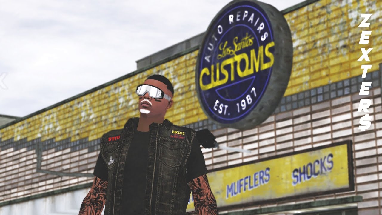 SHARE MOD SKIN RANDOM BIKER FIVEM GTA V||GTASA ANDROID/SAMP - YouTube