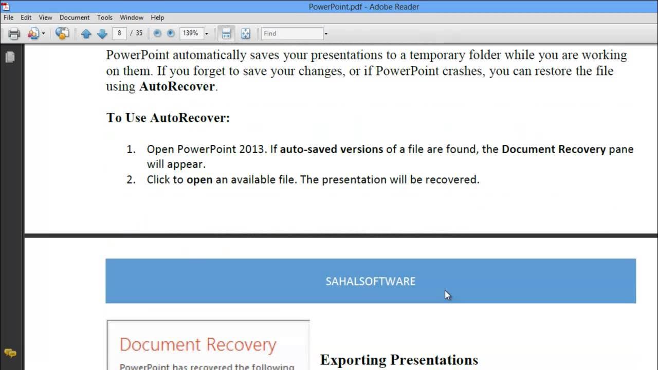 Lesson 03 Save and Save as - Power Point 2013 - - Sahalsoftware - Afsoomaali ku baro - YouTube
