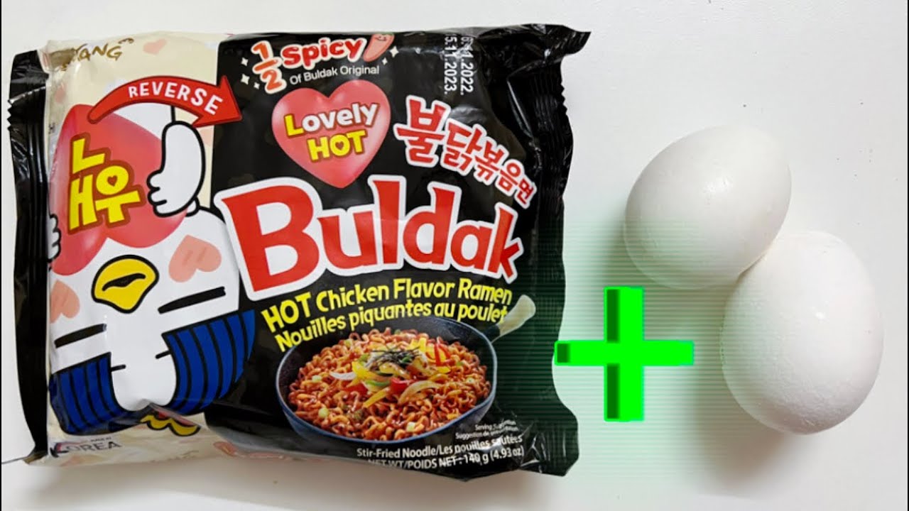 Spicy Buldak Omelette for Breakfast | #buldak #korean - YouTube