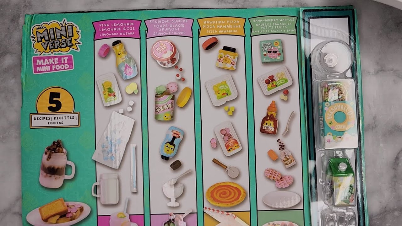 Miniverse Make it Mini Food Multi Pack [Marshmall-O's Cereal] - YouTube
