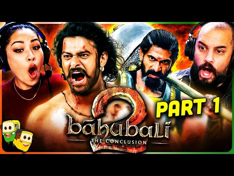 BAAHUBALI 2: THE CONCLUSION (Part 1) Movie Reaction! | Prabhas | Anushka Shetty | S. S. Rajamouli