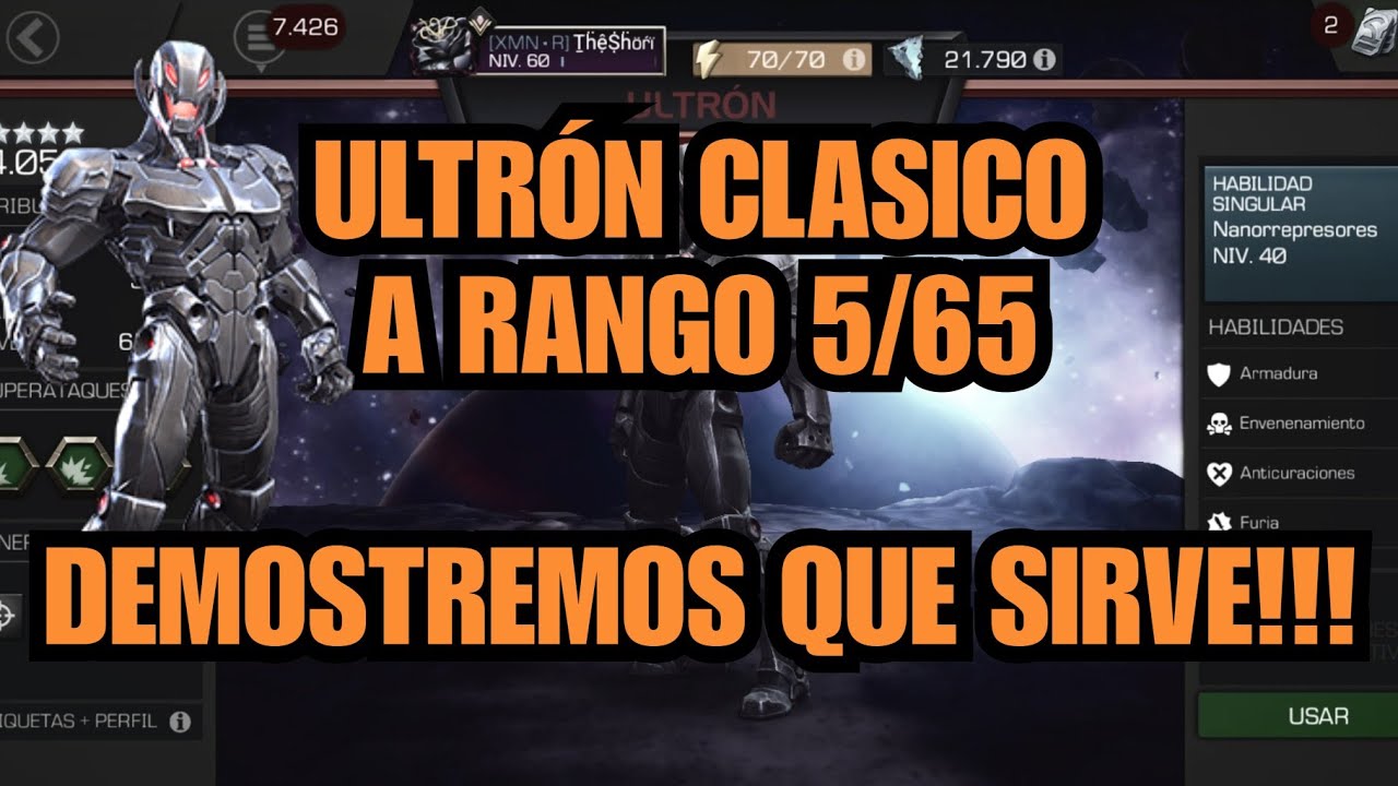 ULTRON CLASICO A RANGO 5!! | PIEDRA DE DESPERTAR! | ULTRON CLASSIC TO ...