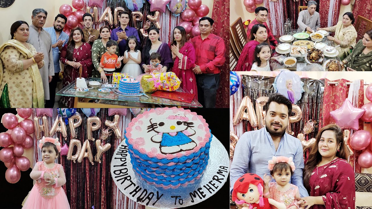 Meherma 1st Grand Birthday🎂 Celebrate 🎉| Momina Ali & Meherma Grand ...