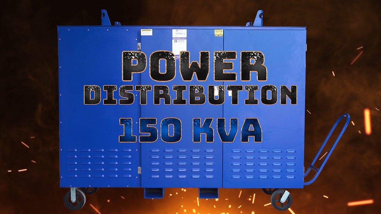 Electrical Power Distribution Skid 150 KVA 480V-240V/120 3 Phase - YouTube