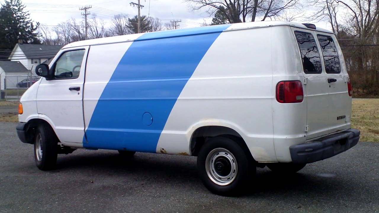 Dodge Ram B3500 Cargo Van - Strong V8, Work Bins, Steel Rear Cage ...