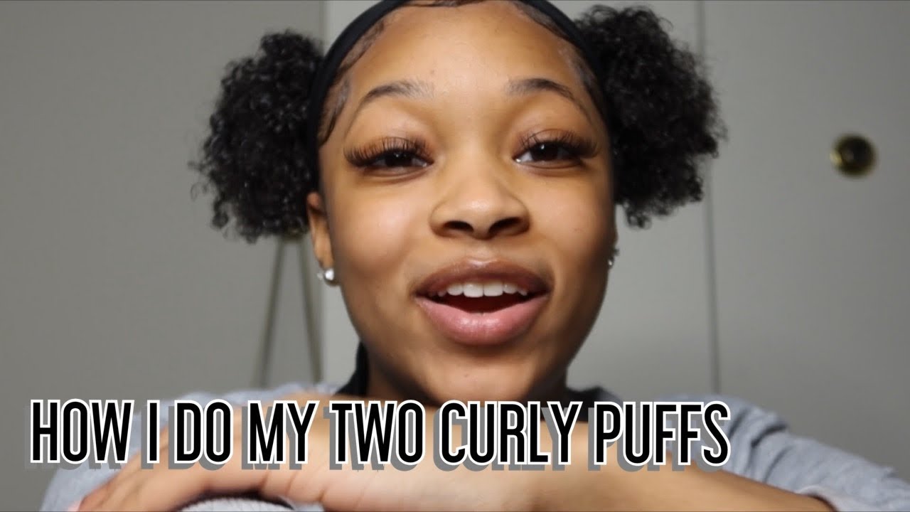 Doing Two Curly Puffs!! - YouTube