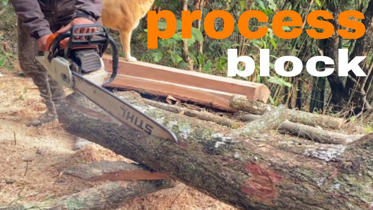 Block making process size 6×4×78 cm !!!@TigaPutraWoodworking - YouTube