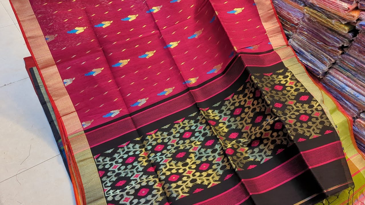 eid dhamaka offer 1500tk original jamdani saree collection - YouTube