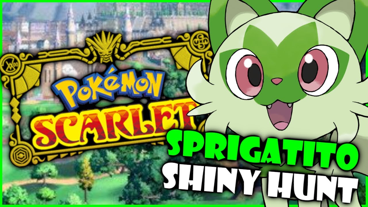 SPRIGATITO SHINY HUNT! Pokemon Scarlet and Violet!! - YouTube