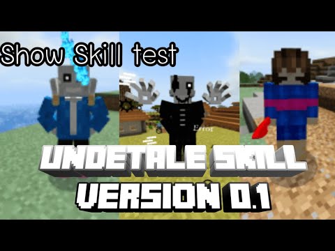 Minecraft Undertale Skill addon test show - YouTube