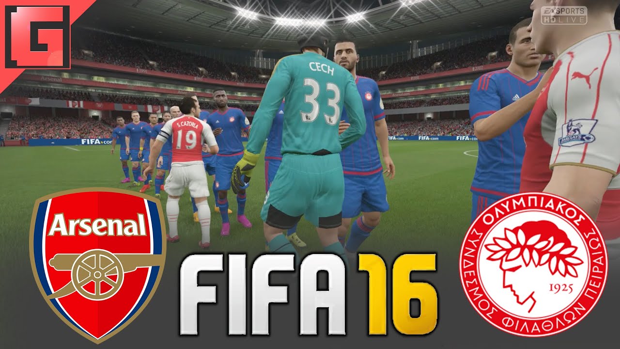 FIFA 16 - Arsenal VS. Olympiakos - Full Match - Ps4 Gameplay - YouTube