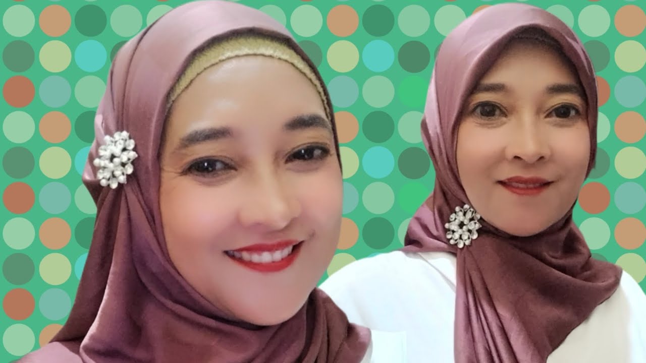 5 Tutorial Hijab Segi Empat Untuk Kondangan & Kerja - YouTube