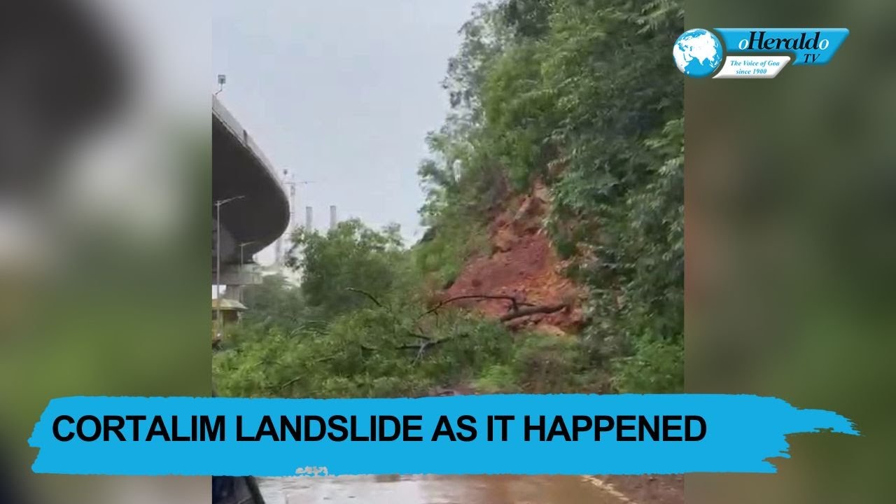 Cortalim landslide as it happened - YouTube