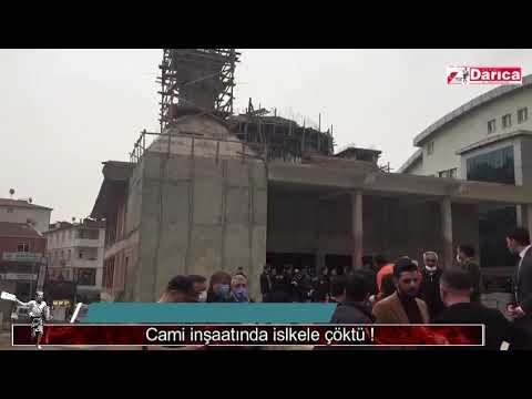 Cami inşaatında iskele çöktü; 1'i ağır 8 yaralı