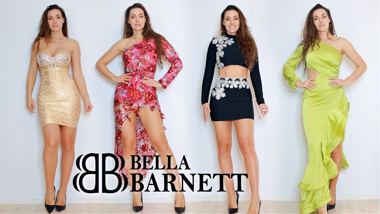 Bella Barnett Amazing new dresses Hot Review try on - YouTube