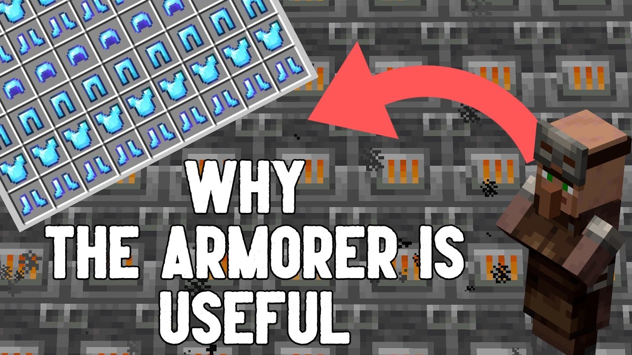 Minecraft Why The Armorer Is Useful | RENEWABLE DIAMOND ARMOUR! - YouTube
