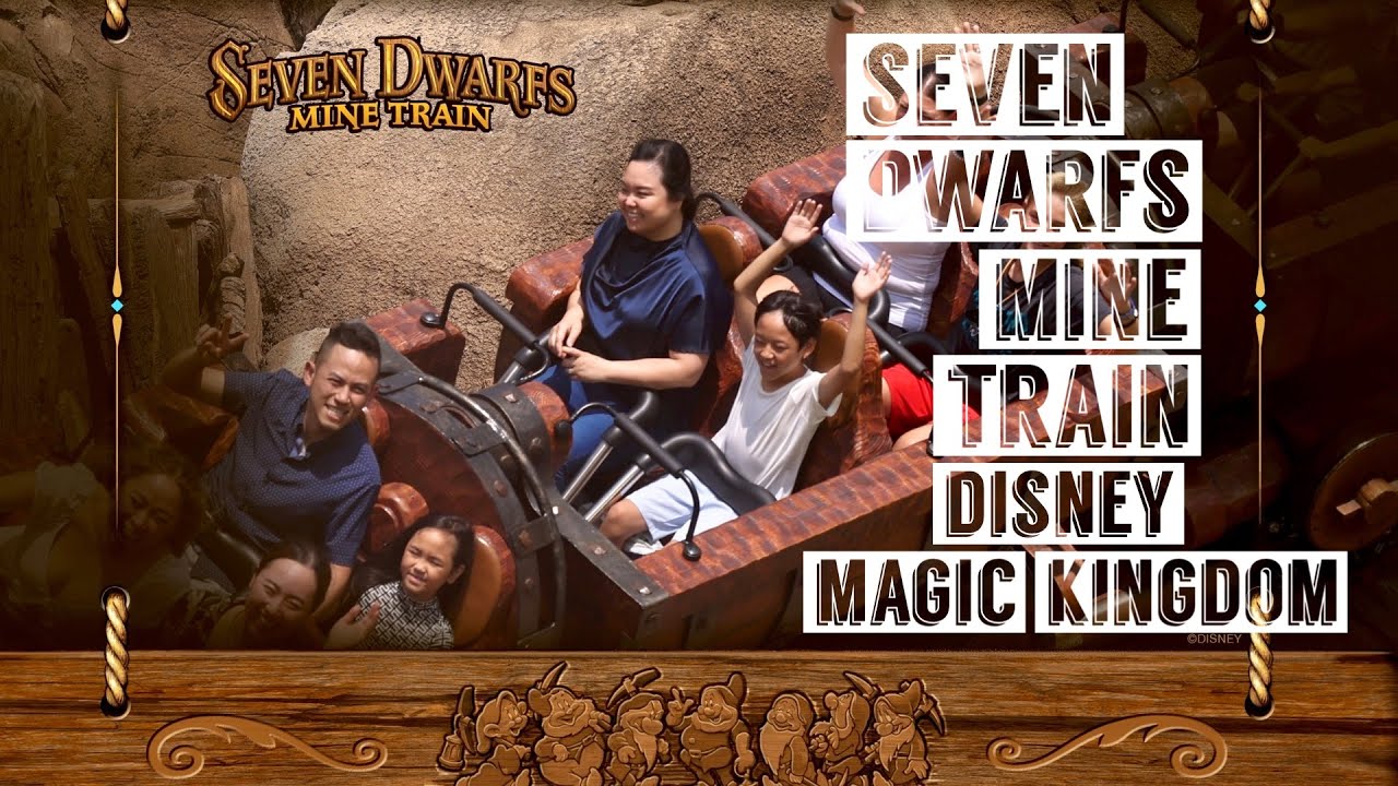 Disney World Magic Kingdom - Seven Dwarfs Mine Train - Snow White and ...