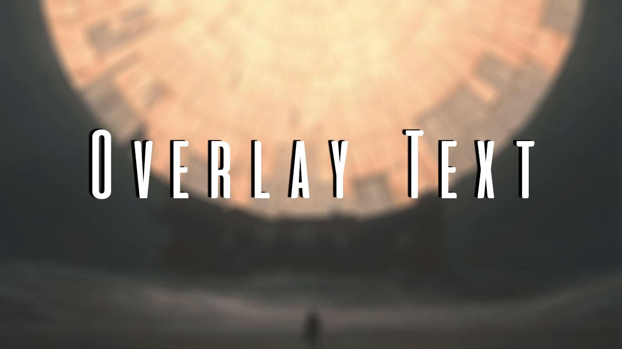 How to make simple overlay text in Adobe Premiere Pro CC 2017 - YouTube