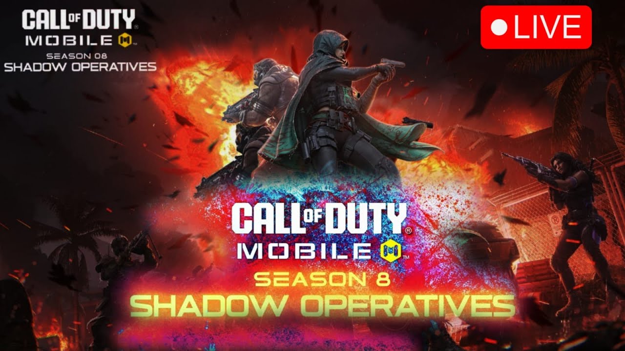 🔴DAY-1 | SEASON 8 SHADOW OPERATIVES | LIVE STREAM CALL OF DUTY MOBILE ...