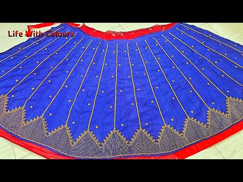 Hand Work Embroidery Lehenga Choli Aari Work!! Kadai Work!! Embroidery ...