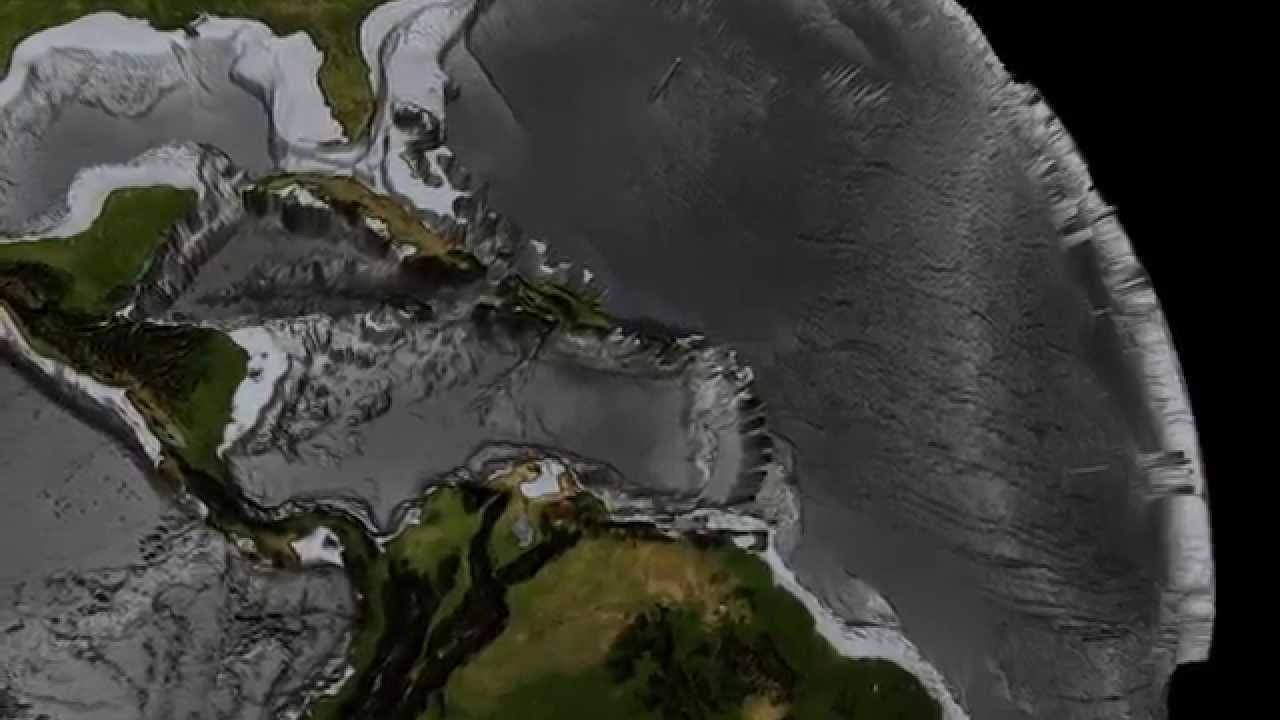 O fundo dos oceanos retirada a água - YouTube