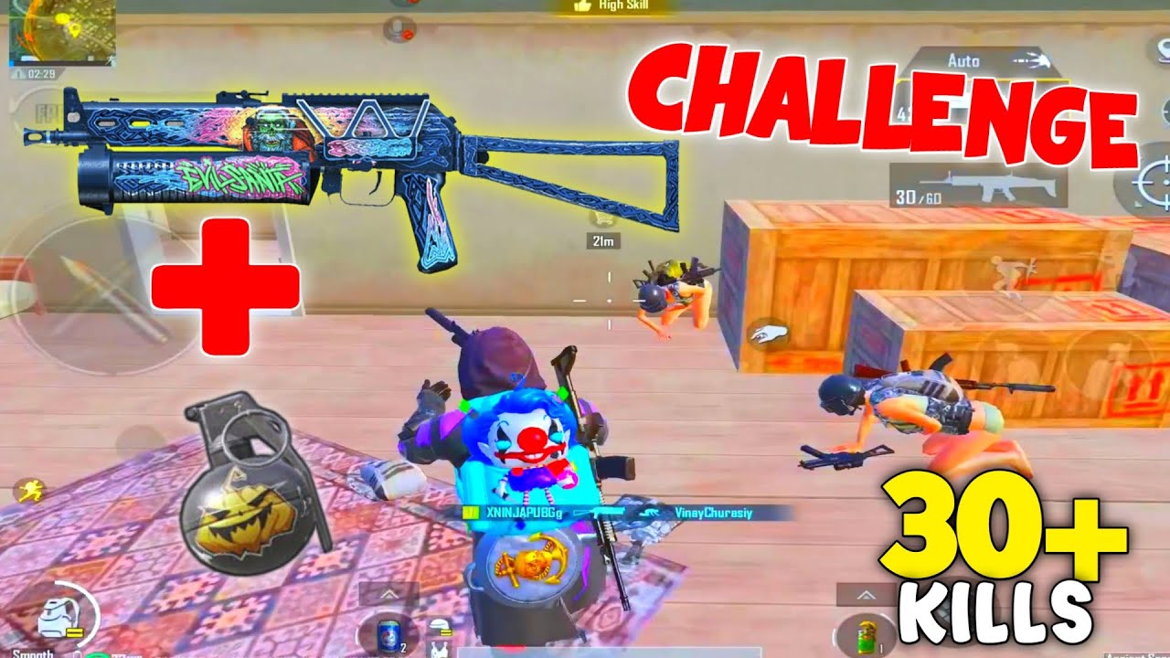 😈pp-19 bizon + grenade high kills challenge in pubg mobile - YouTube