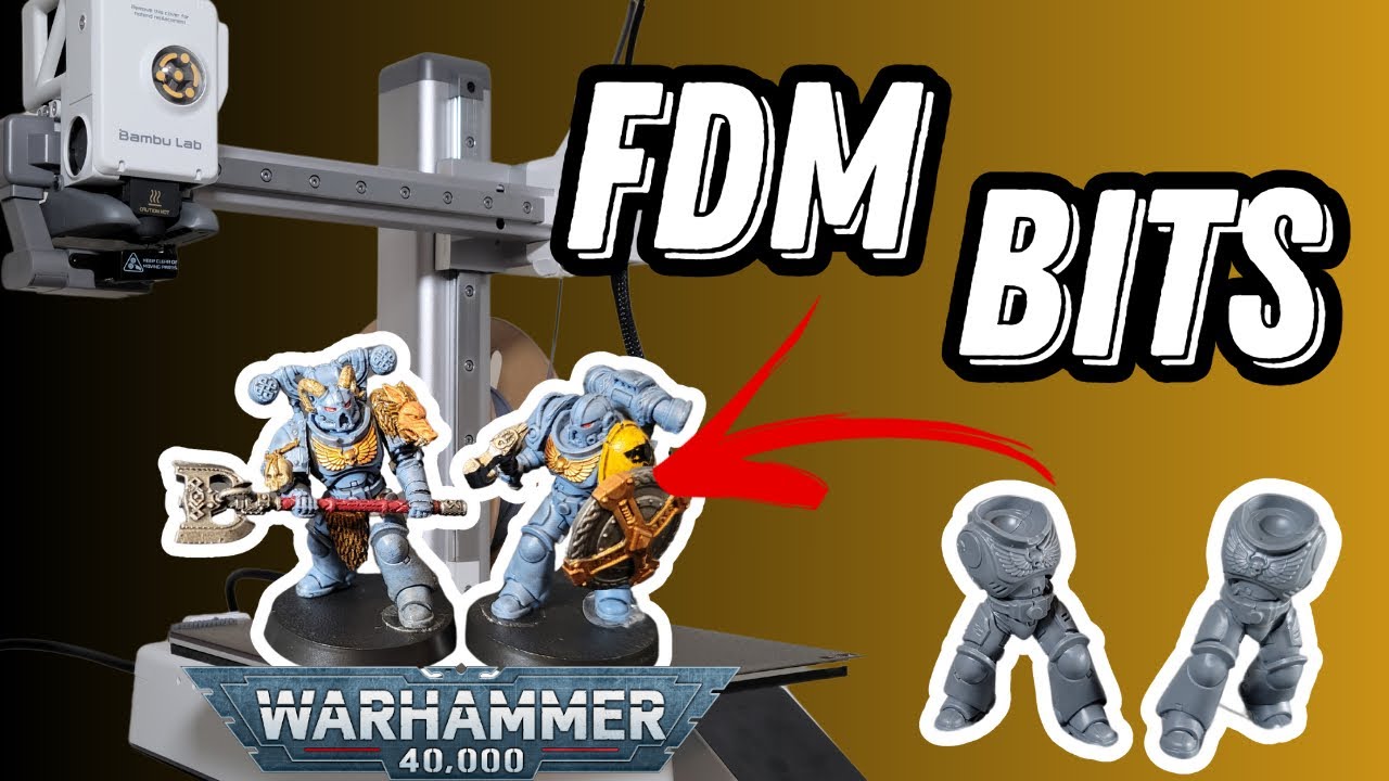 Kitbashing CUSTOM 40K Marines with FDM Printed Bits - YouTube