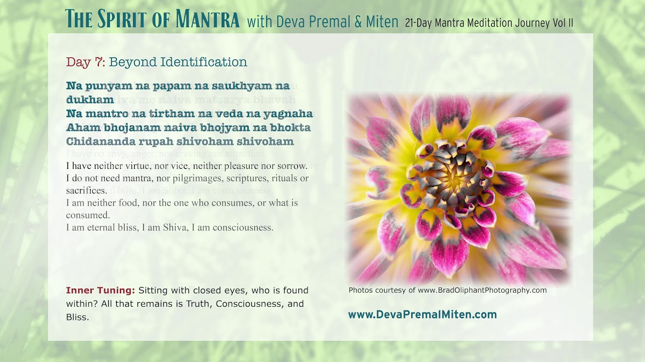 The Spirit of Mantra: 21-Day Mantra Meditation Journey Vol. II - Day 7 ...