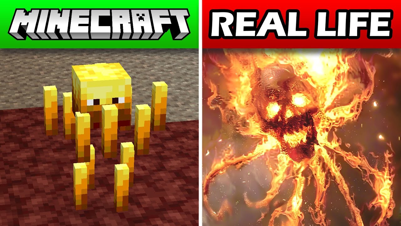 Realistic minecraft | Realistic water | ALL MINECRAFT MOBS VS REAL LIFE ...