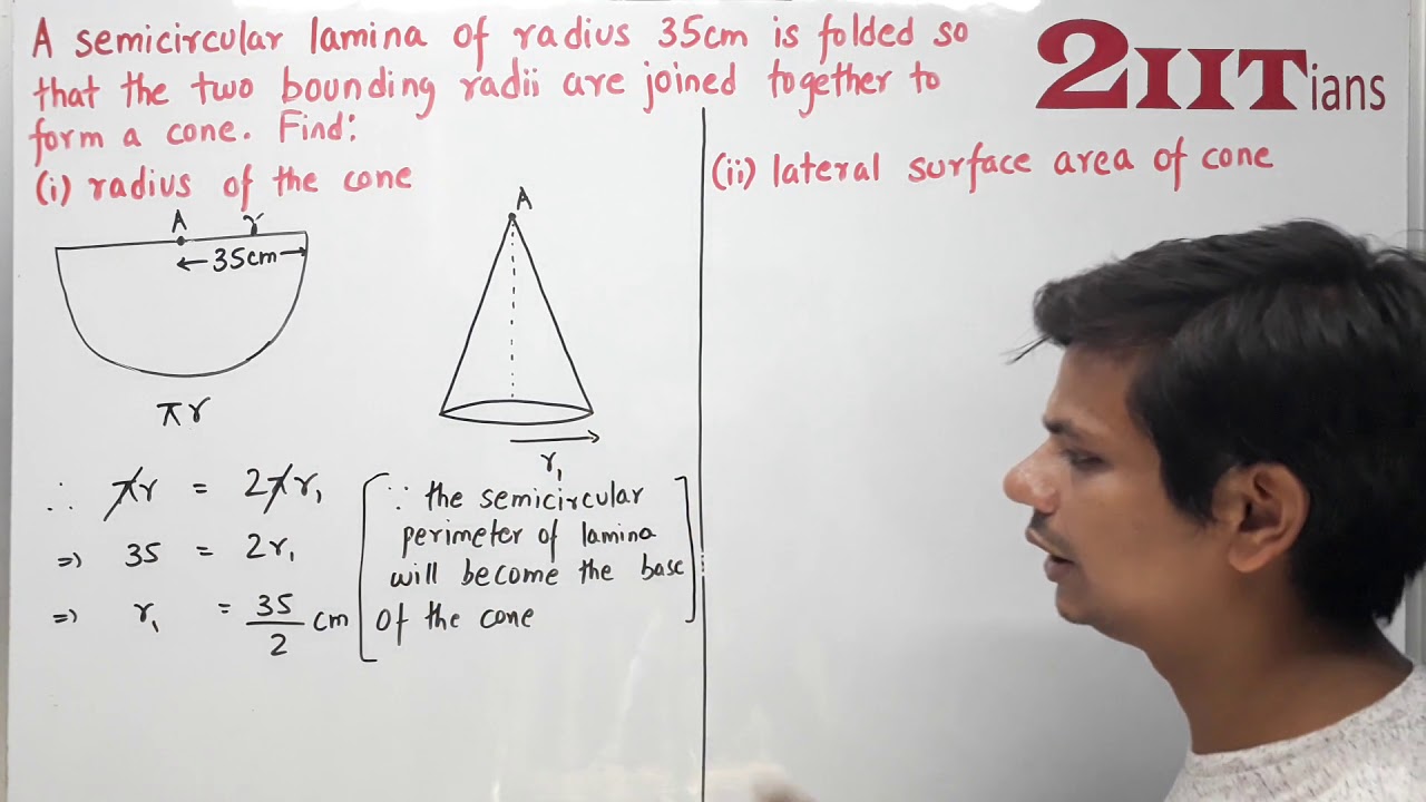 MENSURATION Exercise 17.2 Q19 Class X ICSE |A semi-circular lamina of ...