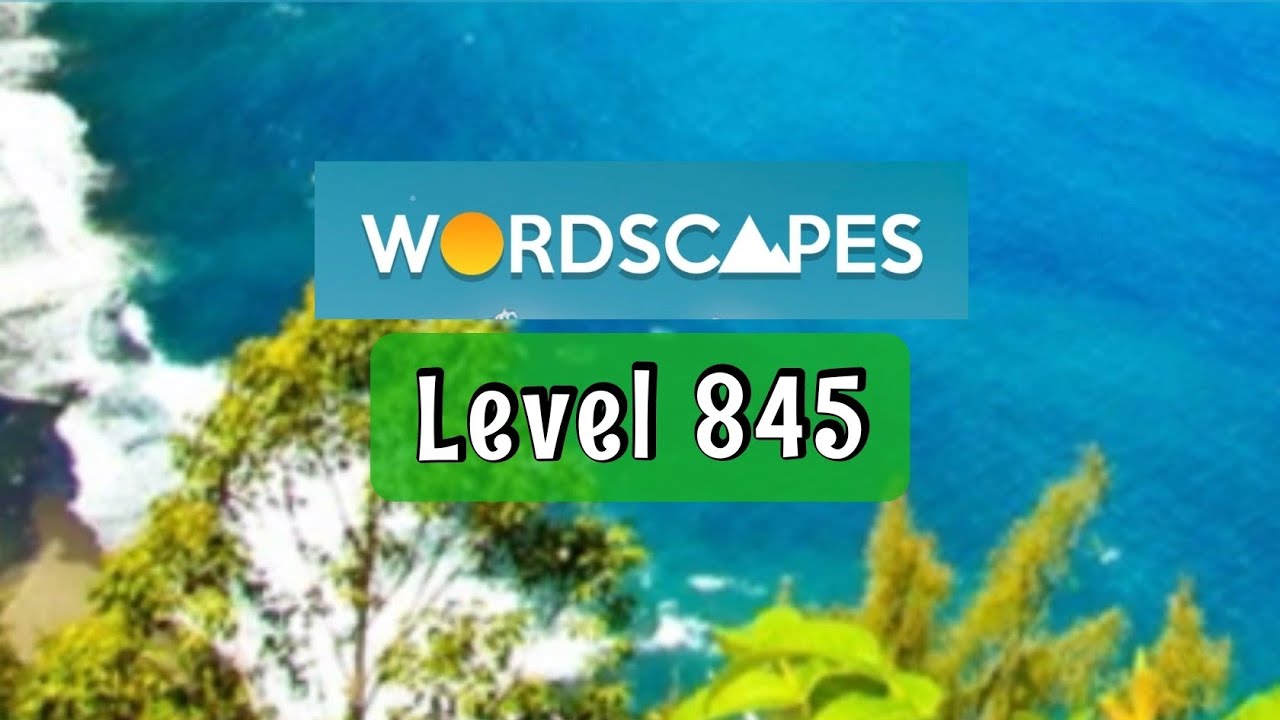Wordscapes "STORM" level 845 gameplay | Answers | Solution - YouTube