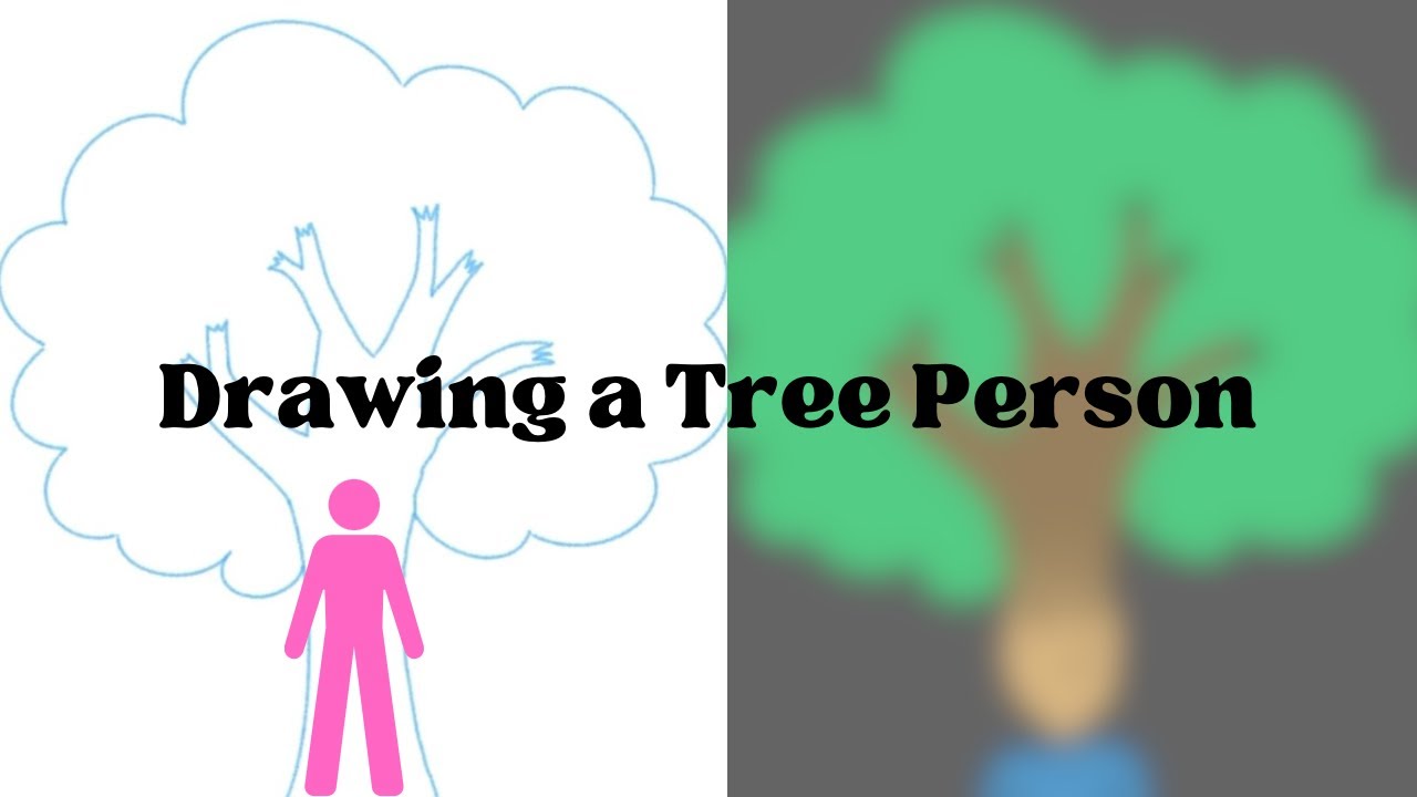 HOW TO Draw a Tree as a HUMAN (Digital Art) - YouTube