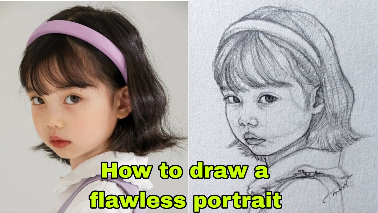 Draw a flawless portrait of a girl using the Loomis method #face ...