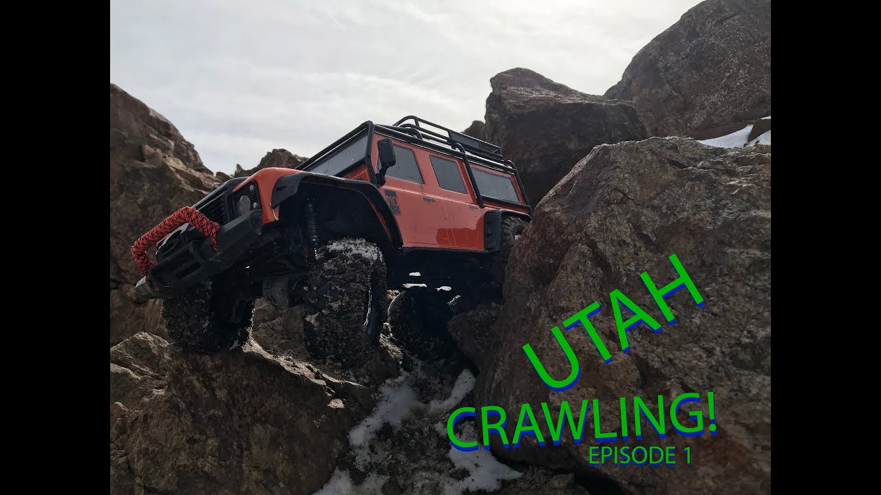 Utah Rock Crawling! Crash! TRX 4 Defender Adventure Edition! - YouTube