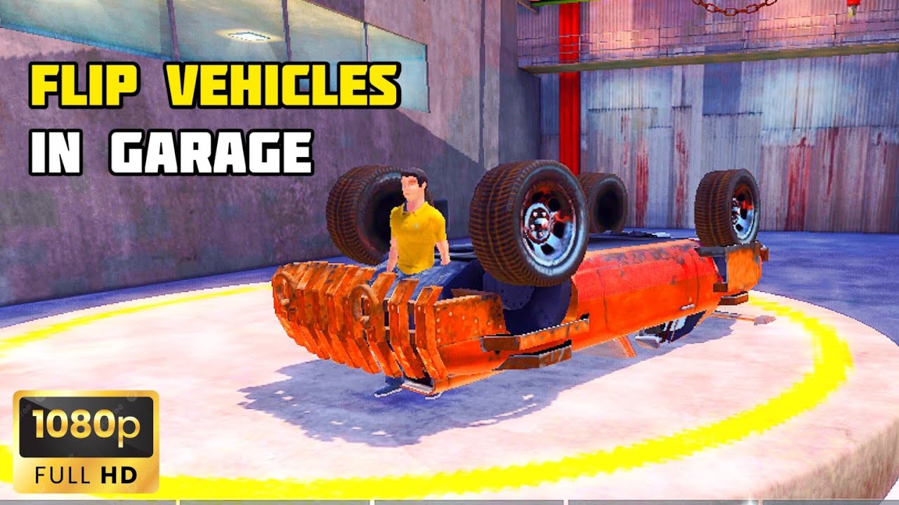 FUNNY TRICK, FLIP VEHICLES IN THE GARAGE | OFF THE ROAD HD OPEN WORLD ...