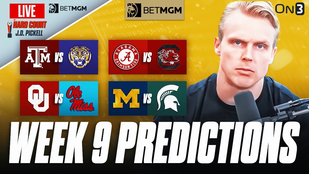 College Football Week 9 PREDICTIONS - YouTube