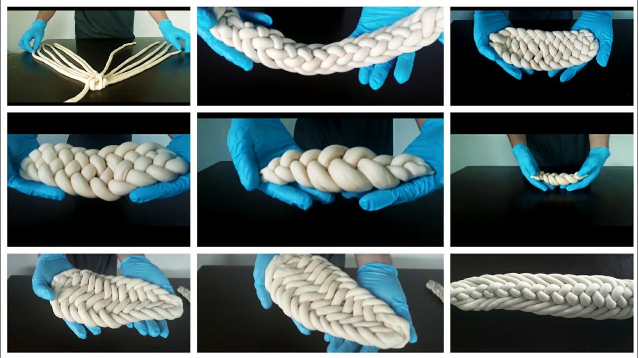 How to Braid 3 to 10 strand|| bread Shaping ideas - YouTube